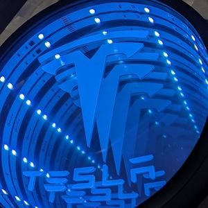 Tesla | Wall Decor | Tesla Led Infinity Mirror Wall Clock Modern Art ...